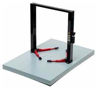 1/18 SCALE 2-Post Lift - Black with Red-amiami.jp-あみあみオンライン本店-