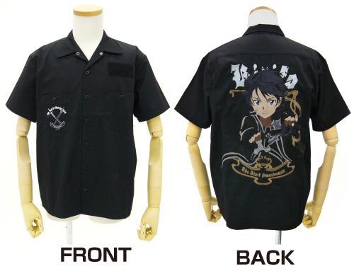 GEE！限定 ソードアート・オンライン 黒の剣士キリト刺繍ワークシャツ/ブラック-M-amiami.jp-あみあみオンライン本店-