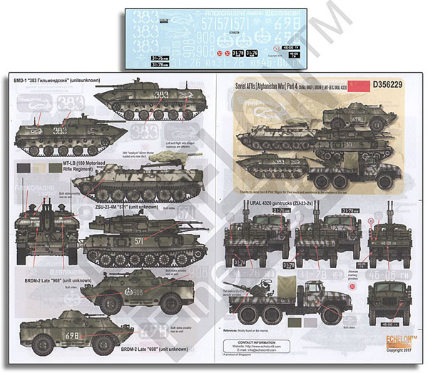 1/35 現用露アフガン侵攻のソ連AFV Part.4：シルカ， BMD-1， BRDM-2， MT-LB ＆ URAL-4320 ...