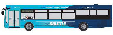 1/76 Wright Eclipse II (Single Deck)， Transdev The Shuttle 662 Keighley ...