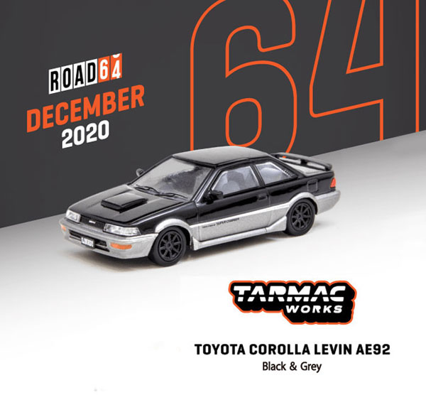 1/64 Toyota Corolla Levin AE92 Black / Grey-amiami.jp-あみあみオンライン本店-