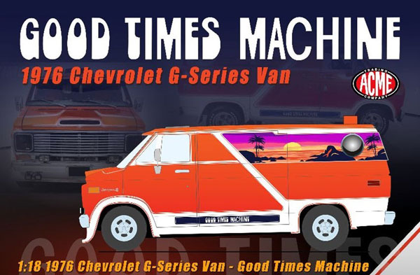 1/18 1976 Chevrolet G-Series Van Good Times Machine-amiami.jp-あみあみオンライン本店-