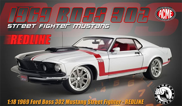 1/18 1969 Ford Mustang Boss 302 Street Fighter - Redline！-amiami.jp ...