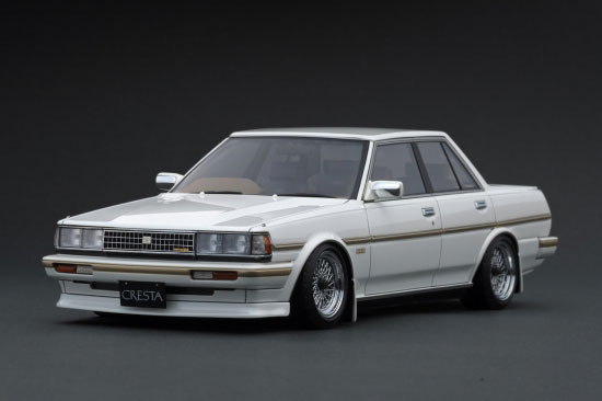 1/18 Toyota Cresta (GX71) Super Lucent TWINCAM24 EXCEED Pearl White ...