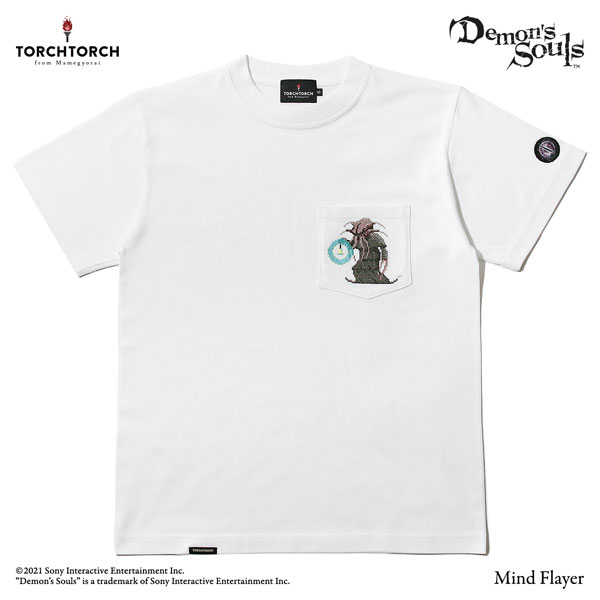 Demon’s Souls × TORCH TORCH/ Tシャツコレクション： 塔のラトリアの蛸獄吏 ホワイト Mサイズ-amiami.jp ...
