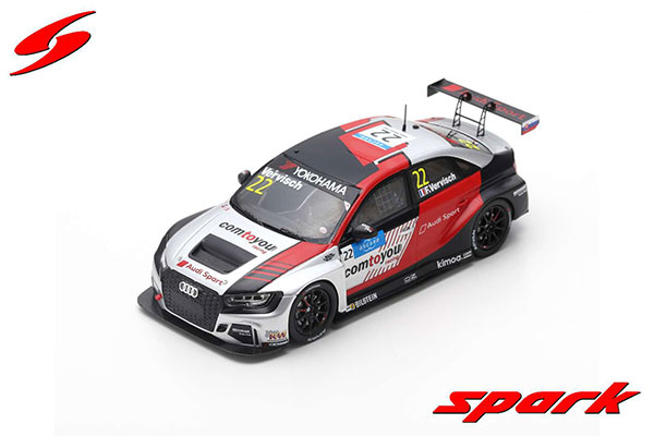 1/43 Audi RS3 LMS No.22 Comtoyou Team Audi Sport 2nd Race 2 WTCR 2019 ...