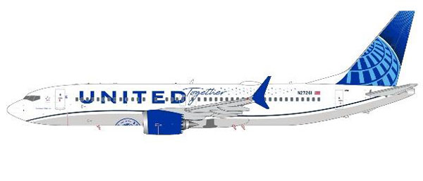 1/200 Gemini200 737 MAX 8 ユナイテッド航空 “Being United”/“United Together ...