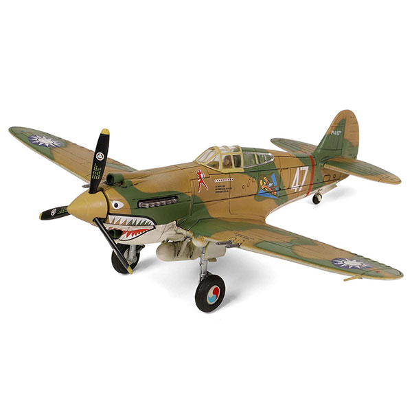 1/72 アメリカ軍 P-40B ホーク 81A-2 第3追撃飛行隊 ロバート・スミス 機体番号47 1942年6月 中国 完成品 ...
