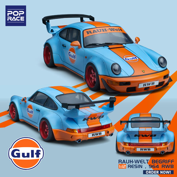 【前入金 銀行振込のみ】1/12 RWB 964 Gulf Oil Livery-amiami.jp-あみあみオンライン本店-