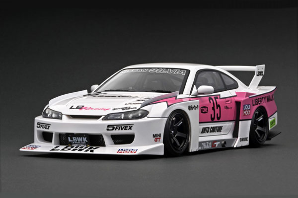 1/18 LB-Super Silhouette S15 SILVIA White/Pink-amiami.jp-あみあみオンライン本店-