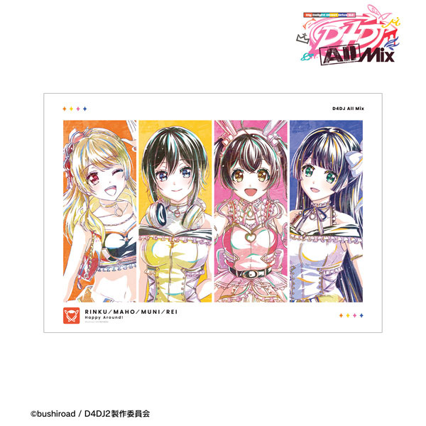 D4DJ All Mix Happy Around！ Ani-Art A3マット加工ポスター-amiami.jp-あみあみオンライン本店-