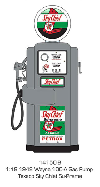 1/18 Vintage Gas Pumps Series 14 - 1948 Wayne 100-A Gas Pump - Texaco ...