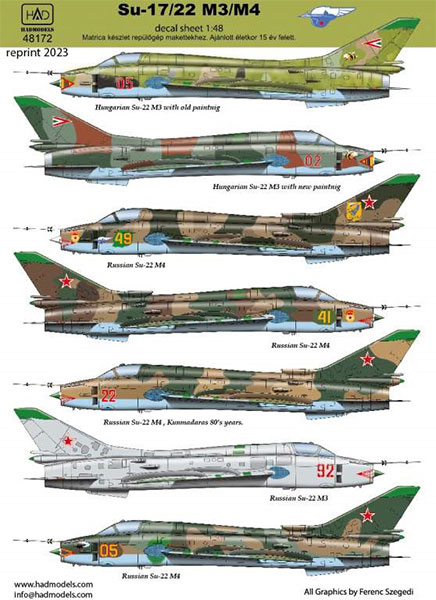 1/48 Su-17/22 M3/M4 デカール-amiami.jp-あみあみオンライン本店-