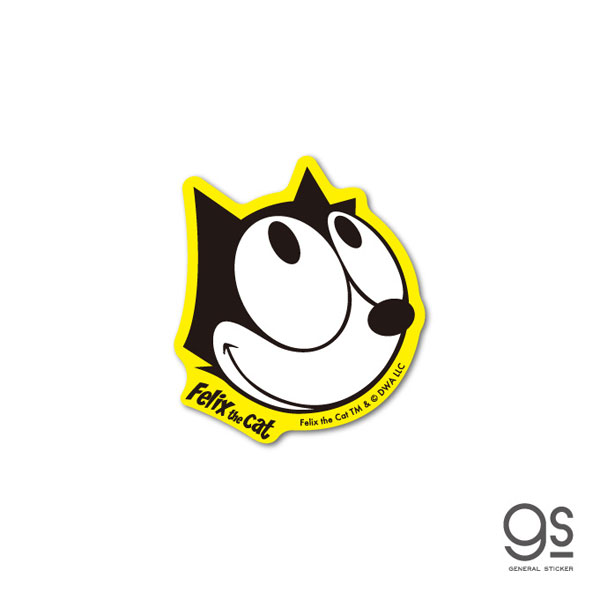 FLX-010 FELIX THE CAT ダイカットミニステッカー FACE 黄-amiami.jp-あみあみオンライン本店-
