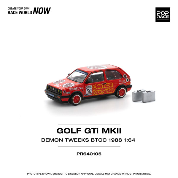 1/64 GOLF GTI MkII - TEAM DEMON TWEEKS BTCC 1988 ゴルフ GTI MkII - チーム ...