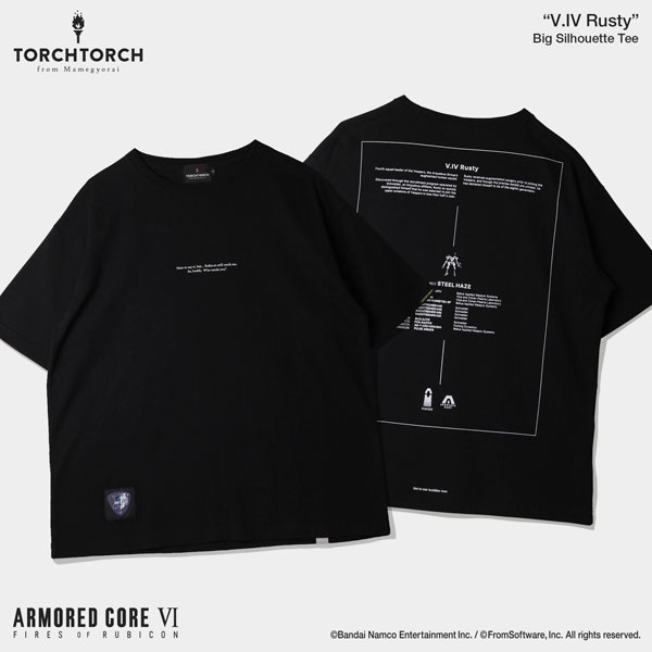 ARMORED CORE VI FIRES OF RUBICON × TORCH TORCH/ V.IV ラスティ ビッグシルエットTシャツ ブラック L-amiami.jp-あみあみオンライン本店-