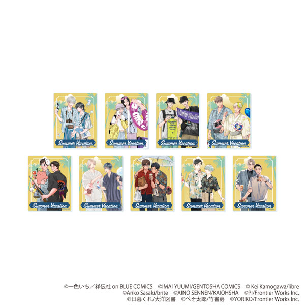 アクリルカード「『社会人カップルのSummer Vacation』BLフェア」02/描き下ろしイラスト 9個入りBOX-amiami.jp ...