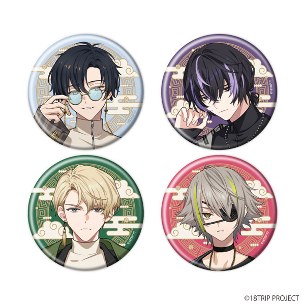 缶バッジ4個セット『18TRIP』01/雷紋コーデver.(描き下ろしイラスト)-amiami.jp-あみあみオンライン本店-