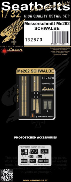 1/32 Me262 布製シートベルト-amiami.jp-あみあみオンライン本店-