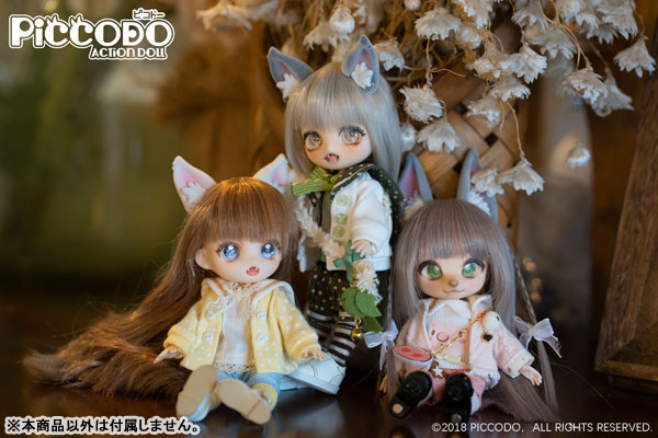 PICCODO ACTION DOLL フロッキング猫耳 ホワイトB (ドール用)-amiami.jp-あみあみオンライン本店-