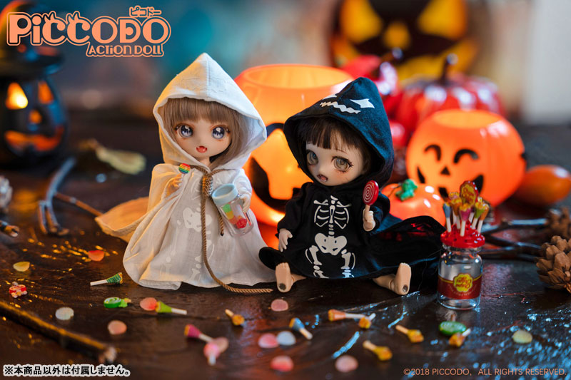 PICCODO ACTION DOLL ハロウィン夜光幽霊マント(黒) (ドール用)-amiami.jp-あみあみオンライン本店-