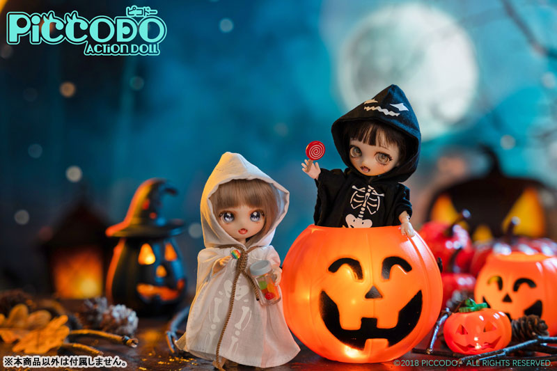 PICCODO ACTION DOLL ハロウィン夜光幽霊マント(黒) (ドール用)-amiami.jp-あみあみオンライン本店-