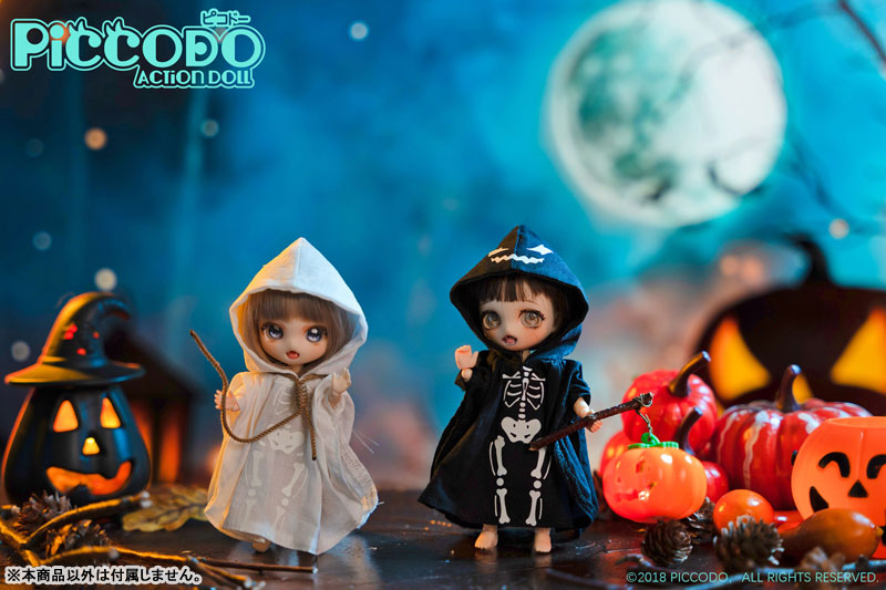 PICCODO ACTION DOLL ハロウィン夜光幽霊マント(黒) (ドール用)-amiami.jp-あみあみオンライン本店-