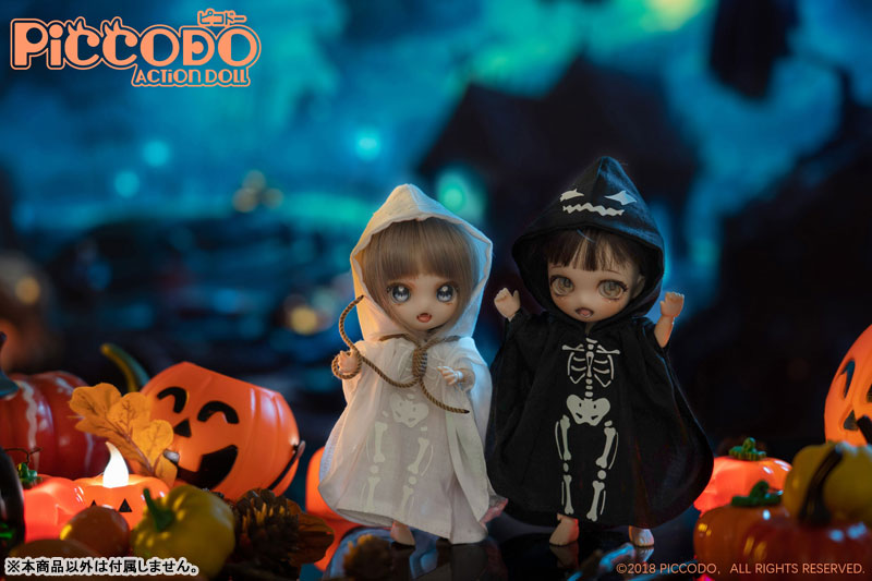 PICCODO ACTION DOLL ハロウィン夜光幽霊マント(黒) (ドール用)-amiami.jp-あみあみオンライン本店-