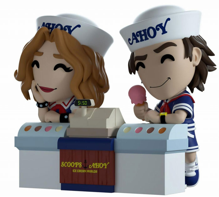 ストレンジャー・シングス 未知の世界/ Scoops Ahoy スティーブ＆ロビン ビニールフィギュア セット-amiami.jp-あみあみ ...