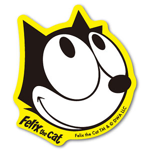 FLX-010 FELIX THE CAT ダイカットミニステッカー FACE 黄-amiami.jp-あみあみオンライン本店-