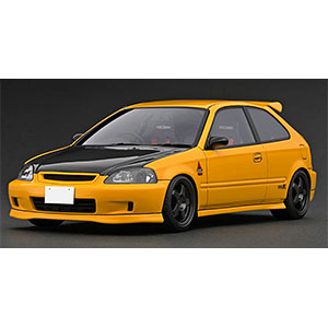 1/18 INITIAL D Honda CIVIC (EK9) Type R Yellow-amiami.jp-あみあみオンライン本店-